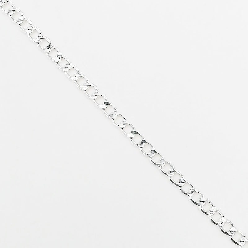 Cadena "Curb" liviana 60 cm– Argenteus 925 Boutique