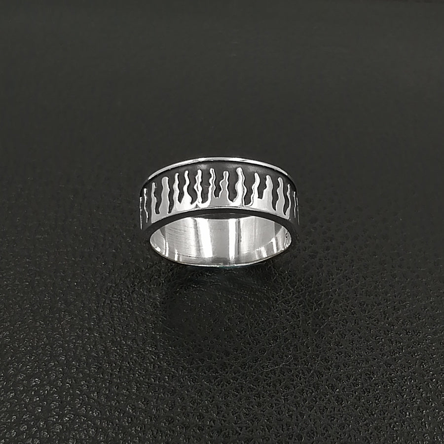Aro con flamas– Argenteus 925 Boutique